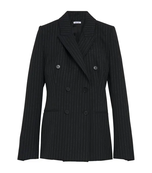 Alexander McQueen Wool Pinstripe Double-breasted Blazer