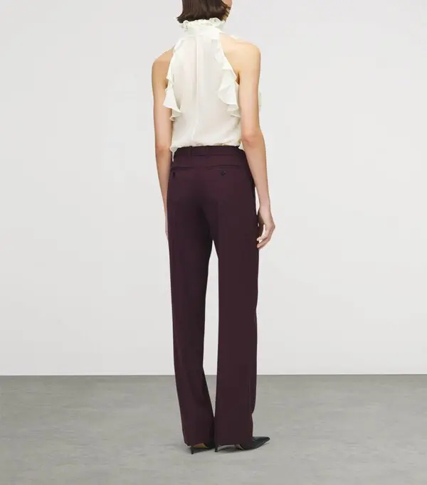 Alexander McQueen Wool Straight Trousers