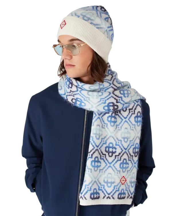 Casablanca Space Dye Monogram Merino Beanie
