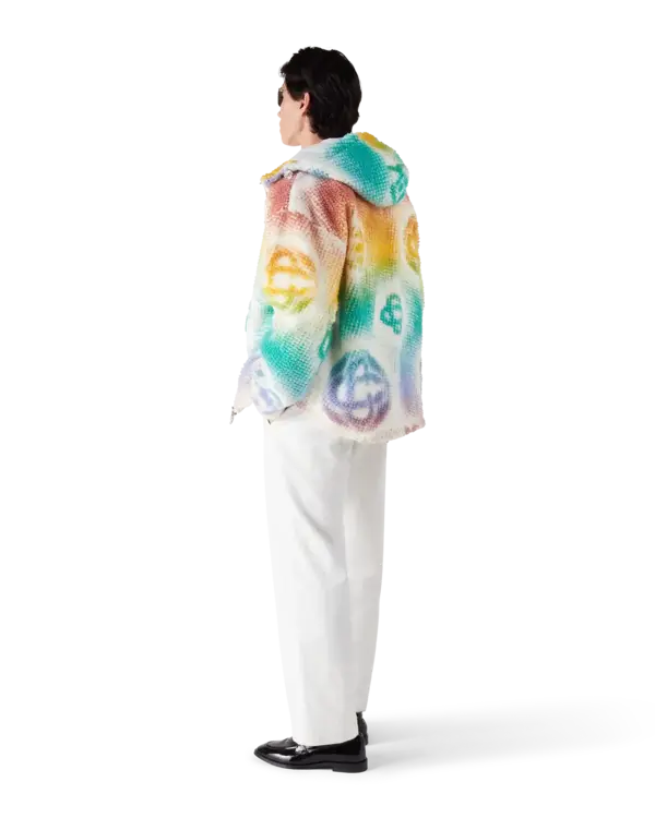 Casablanca Halftone Monogram Fleece Jacket - Multicolor