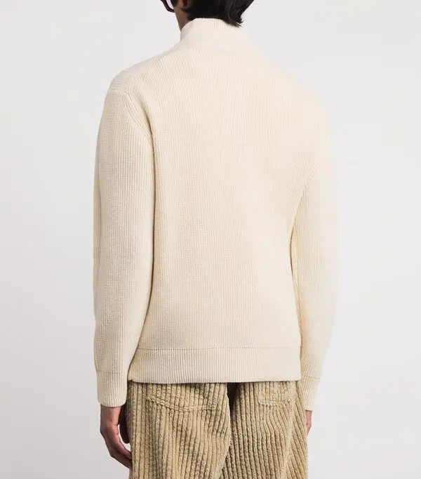 JW Anderson Wool-cotton Anchor-zip Sweater