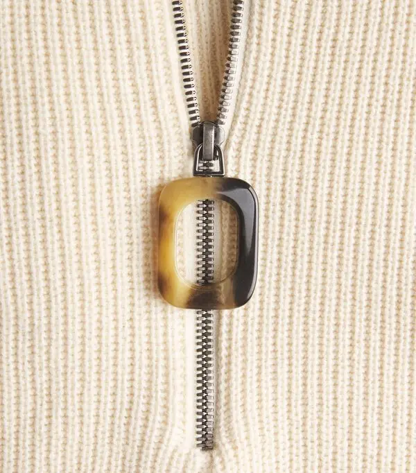 JW Anderson Wool-cotton Anchor-zip Sweater