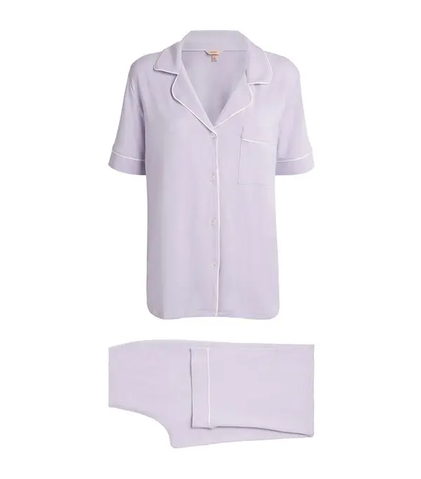 Eberjey Gisele Short-sleeve Pyjama Set - Purple