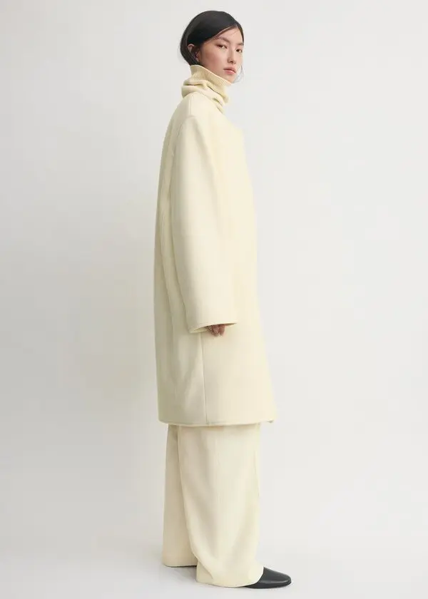 TOTEME Felt Coat Collarless