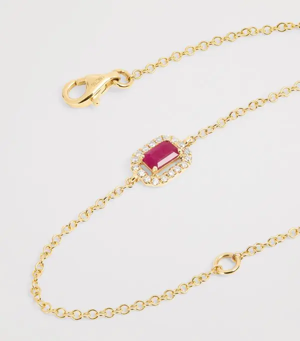 Shay Yellow Diamond And Ruby Bracelet