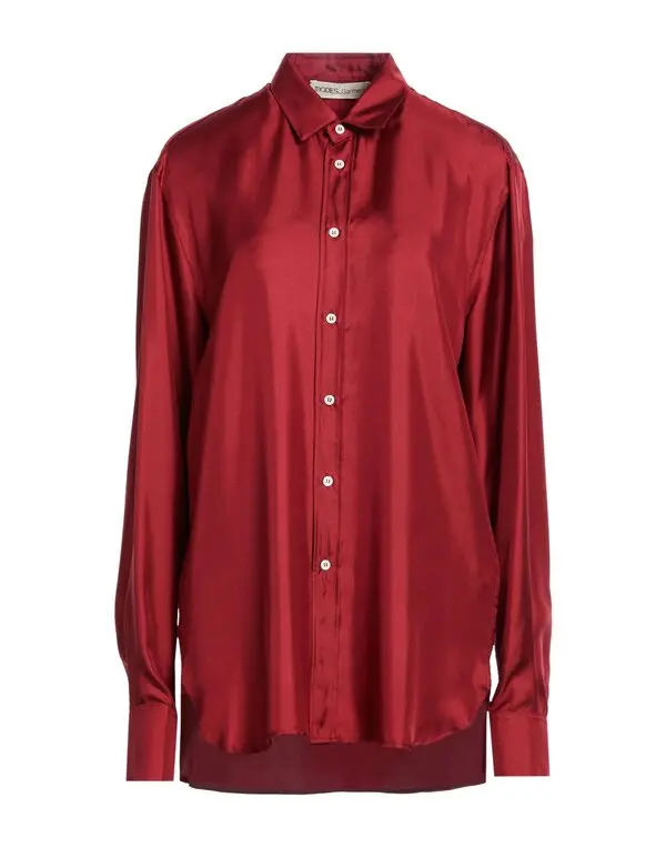 MODES Silk Twill Shirt - Red