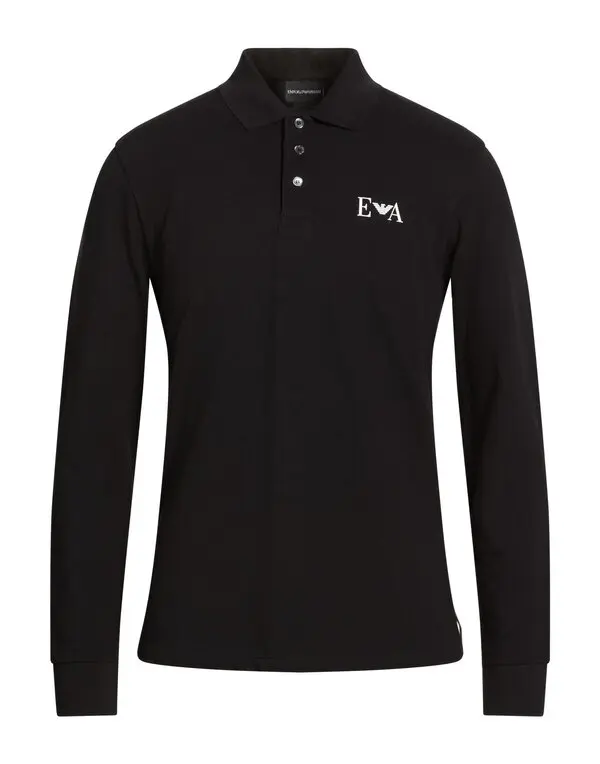 Emporio Armani Polo Shirt Size Cotton - Black