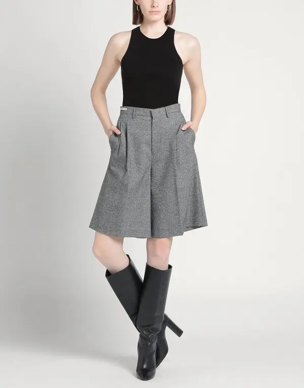 MODES Ribbed Jersey Crewneck Tank Top - Black