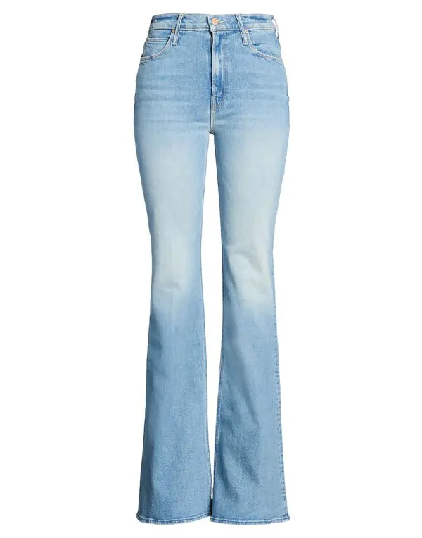 MOTHER Jeans In Cotton, Recycled Cotton And Elastane - Blue