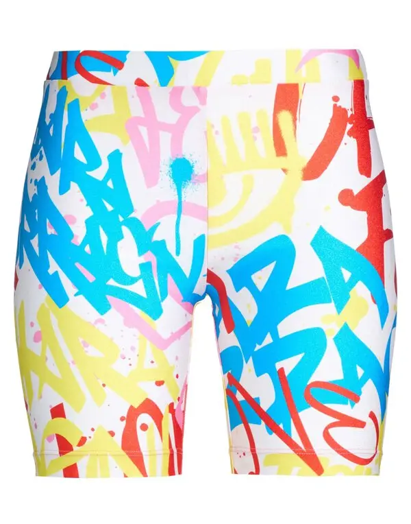 CHIARA FERRAGNI Multicolor Graffiti Print Cycling Shorts