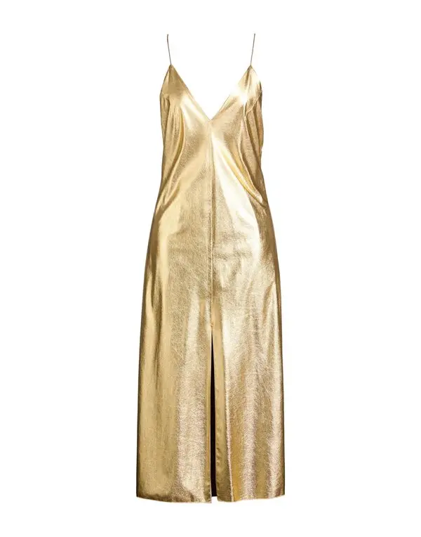 slim fit dress slacks Fortuna One Shoulder Split Maxi Dress Black/Gold– Selfie Leslie main image 0