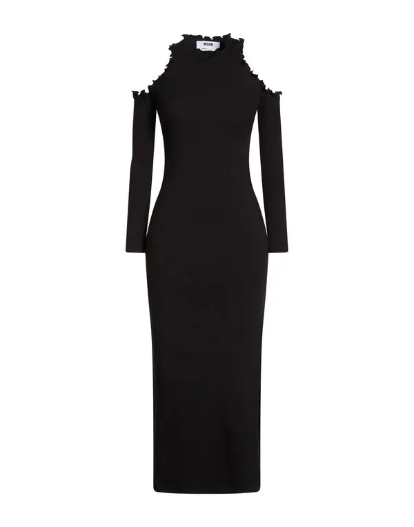 MSGM Ribbed Jersey Maxi Dress