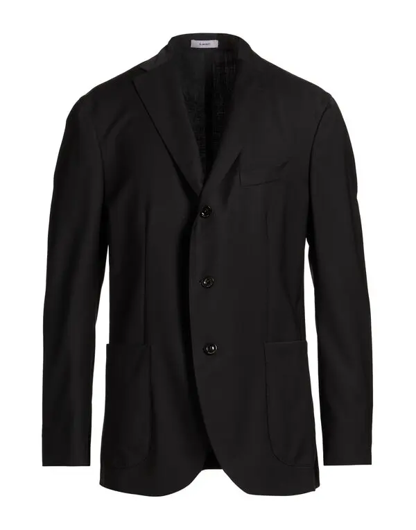 Boglioli Blazer Midnight Size Wool, Polyester, Elastane - Black