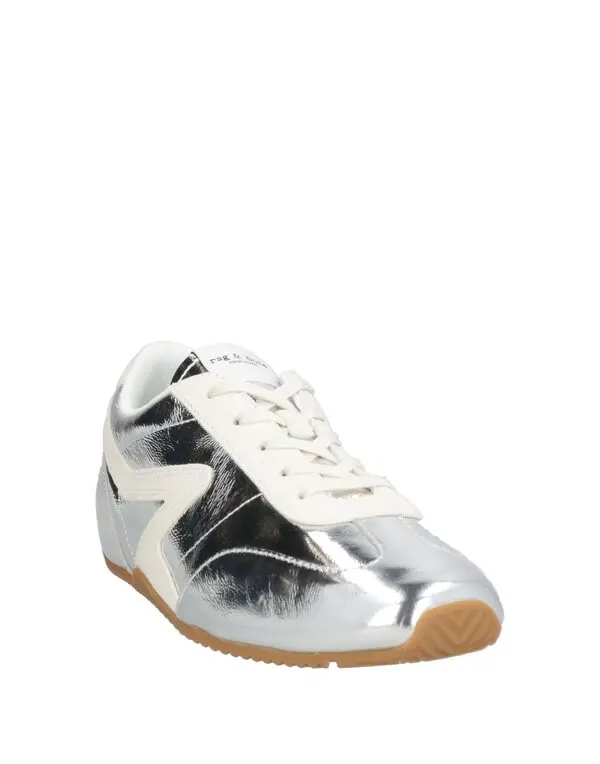 Rag & Bone Low-top Leather Sneakers - Silver