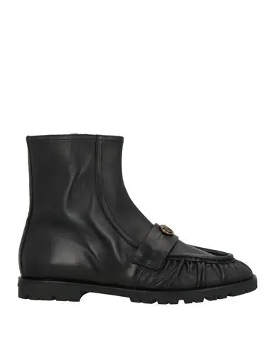 Pinko Leather Ankle Boots With Lug Sole
