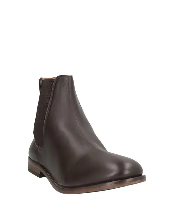 Moma Dark Calfskin Ankle Boots