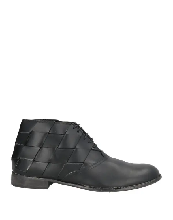 Moma Lace-up Ankle Boots - Black