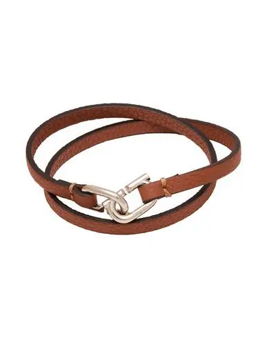 FERRAGAMO Bracelet With Brand Logo - Brown