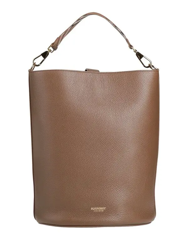 Buy Burberry Chocolate Calfskin Bucket Bag - Brown At 48% Off