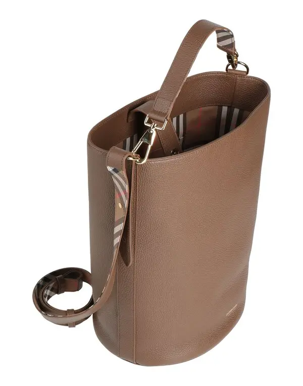 Burberry Chocolate Calfskin Bucket Bag