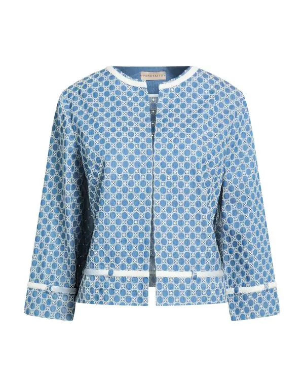 PUROTATTO Chambray Embroidered Jacket