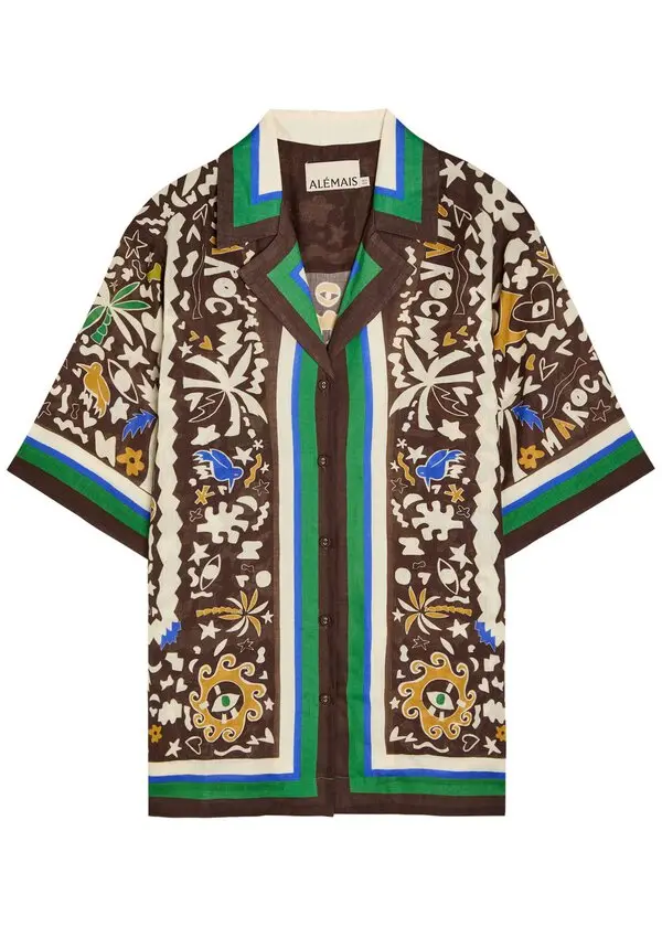 ALEMAIS Alémais Maroc Printed Woven Shirt - Multicoloured