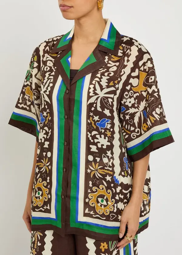 ALEMAIS Alémais Maroc Printed Woven Shirt - Multicoloured