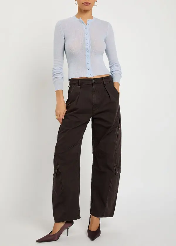 Citizens Of Humanity Tabitha Wool And Cashmere-blend Cardigan - Light Blue