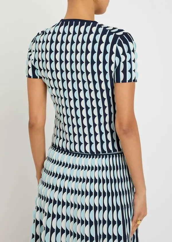 Simkhai Kendra Scalloped Knit T-shirt
