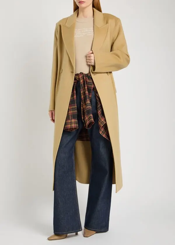 Acne Studios Double-breasted Wool-blend Trench Coat
