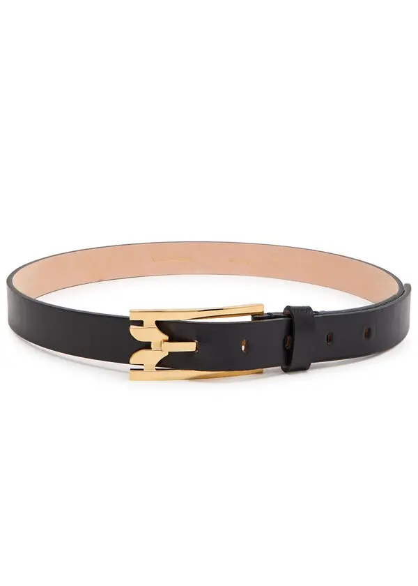 Victoria Beckham Pin-buckle Leather Belt - Black
