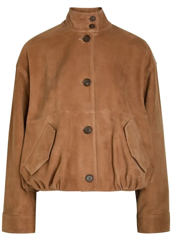 Simkhai Marley Suede Jacket - Camel