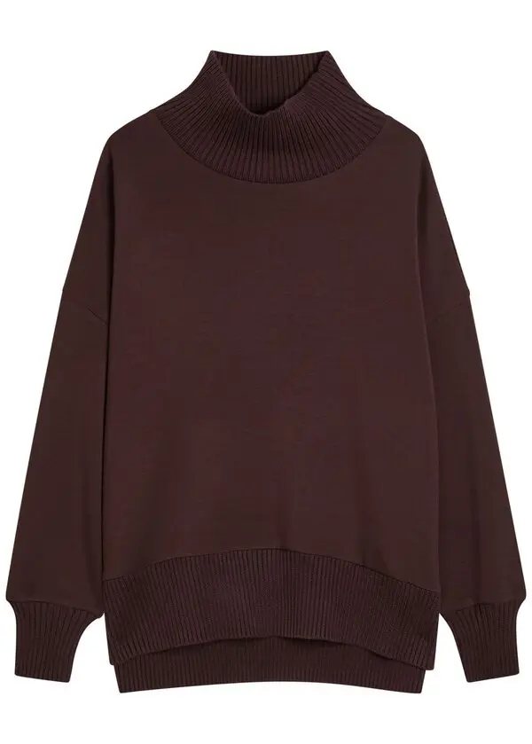 Varley Barker High-neck Sweatshirt - Brown