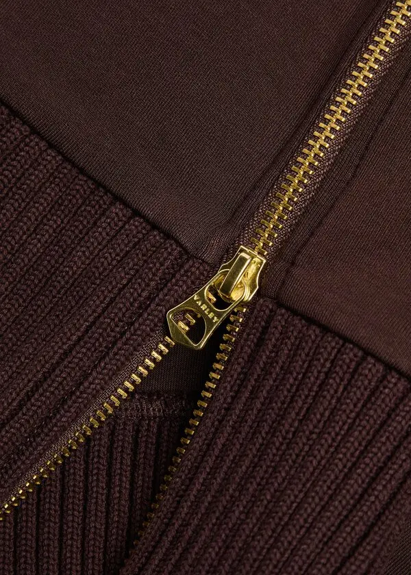 Varley Barker High-neck Sweatshirt - Brown