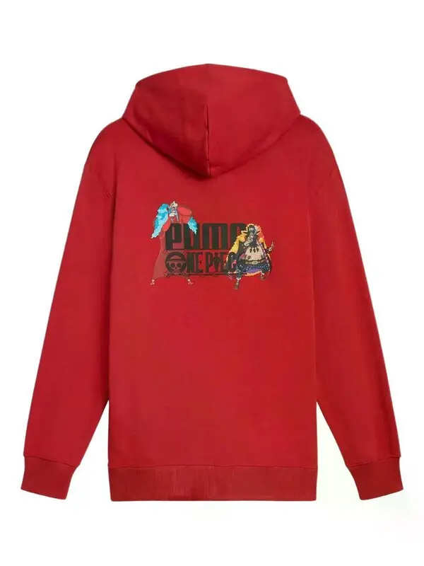 PUMA Graphic-print Hoodie - Red