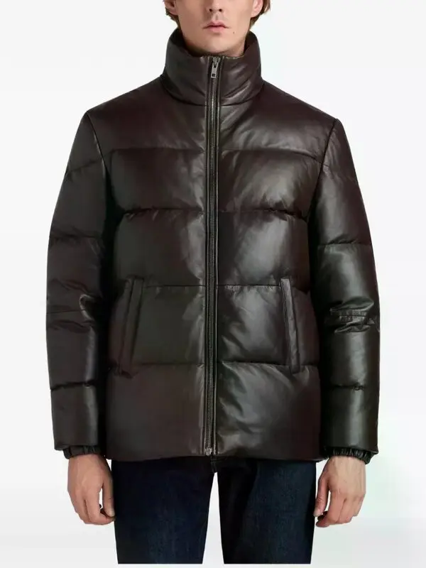 Bally Leather Puffer Jacket