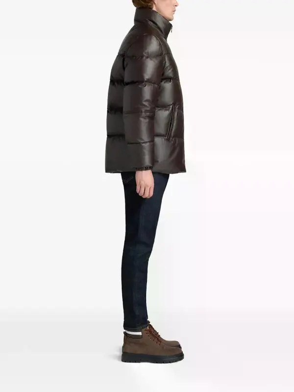 Bally Leather Puffer Jacket
