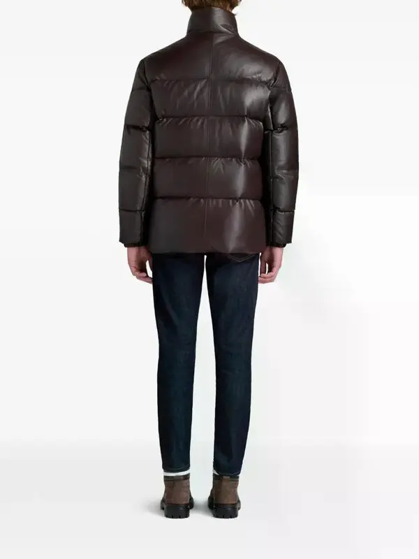 Bally Leather Puffer Jacket