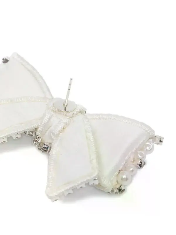 SELF-PORTRAIT Bow-shape Earrings - Silver