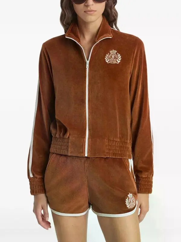 Sporty & Rich Ny Crest Logo Track Shorts