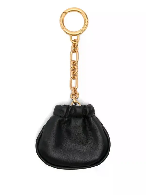 Balmain Chain Pouch Keyring - Black