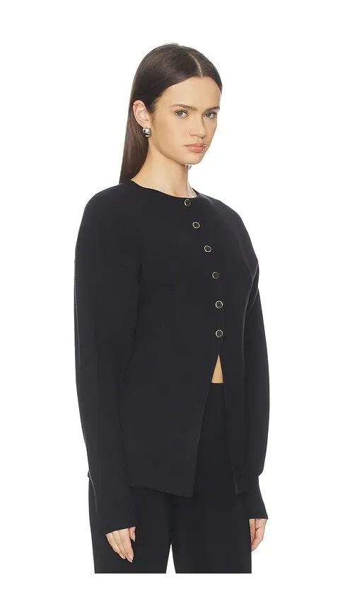 Good American Exaggerated Sleeve Cardigan - Black