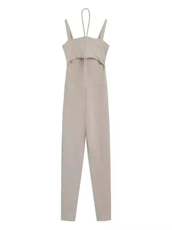 Live The Process Cut-out Jumpsuit - Neutrals