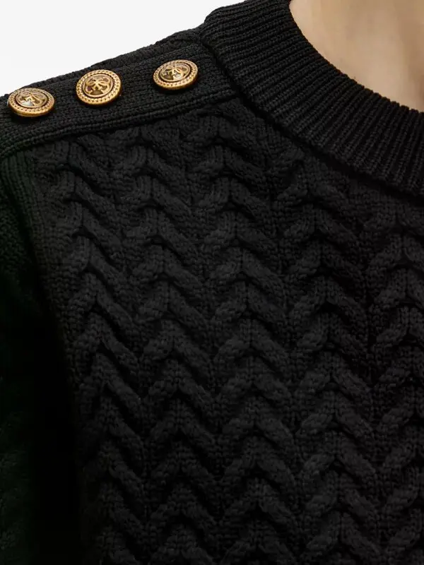 Guess Chevron Buttoned Sweater