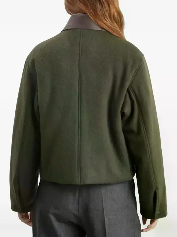Auralee Leather-collar Jacket