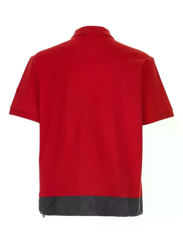 Moncler Half-zip Short-sleeve Polo Shirt - Red