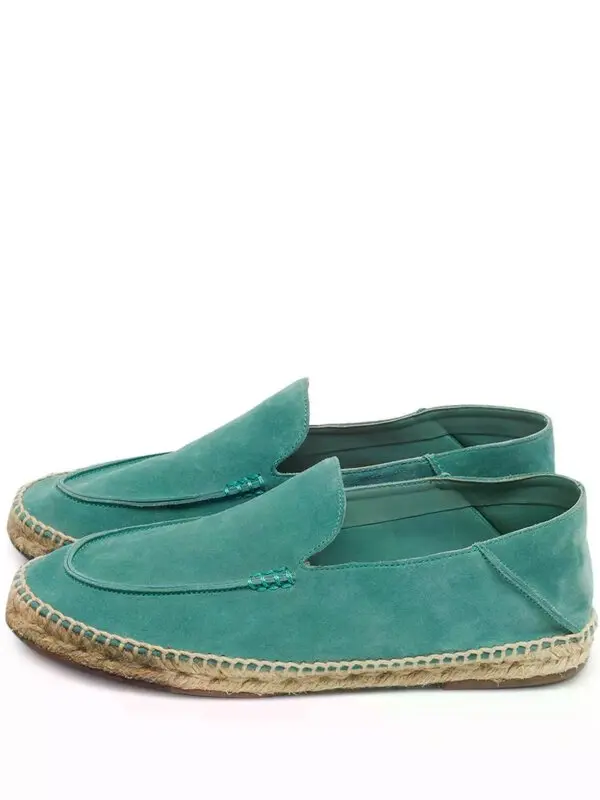 Loro Piana Suede Jute Espadrilles