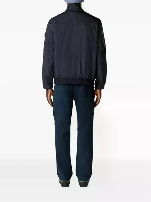 Stone Island Crinkled Jacket With Badge