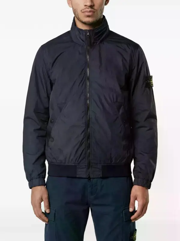 Stone Island Crinkled Jacket With Badge