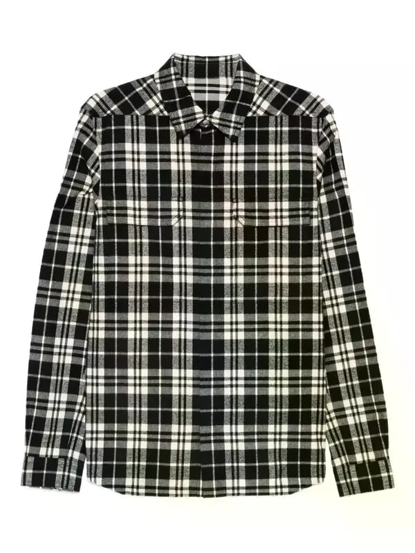 Rick Owens Plaid Flannel Shirt